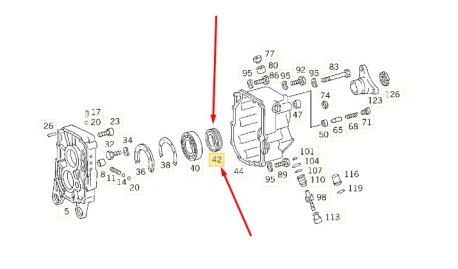 ΤΣΙΜΟΥΧΑ ΟΥΡΑΣ ΣΑΣΜΑΝ 40X65X8 W114/8 W123 W124 ΣΕΝΤΑΝ 190 W201 E-CLASS ...