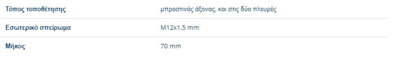 ΑΚΡΟΜΠΑΡΟ SMART FORTWO Cabrio 451 SMART FORTWO Κουπέ 451 ΑΡΙΣΤΕΡΟ ...
